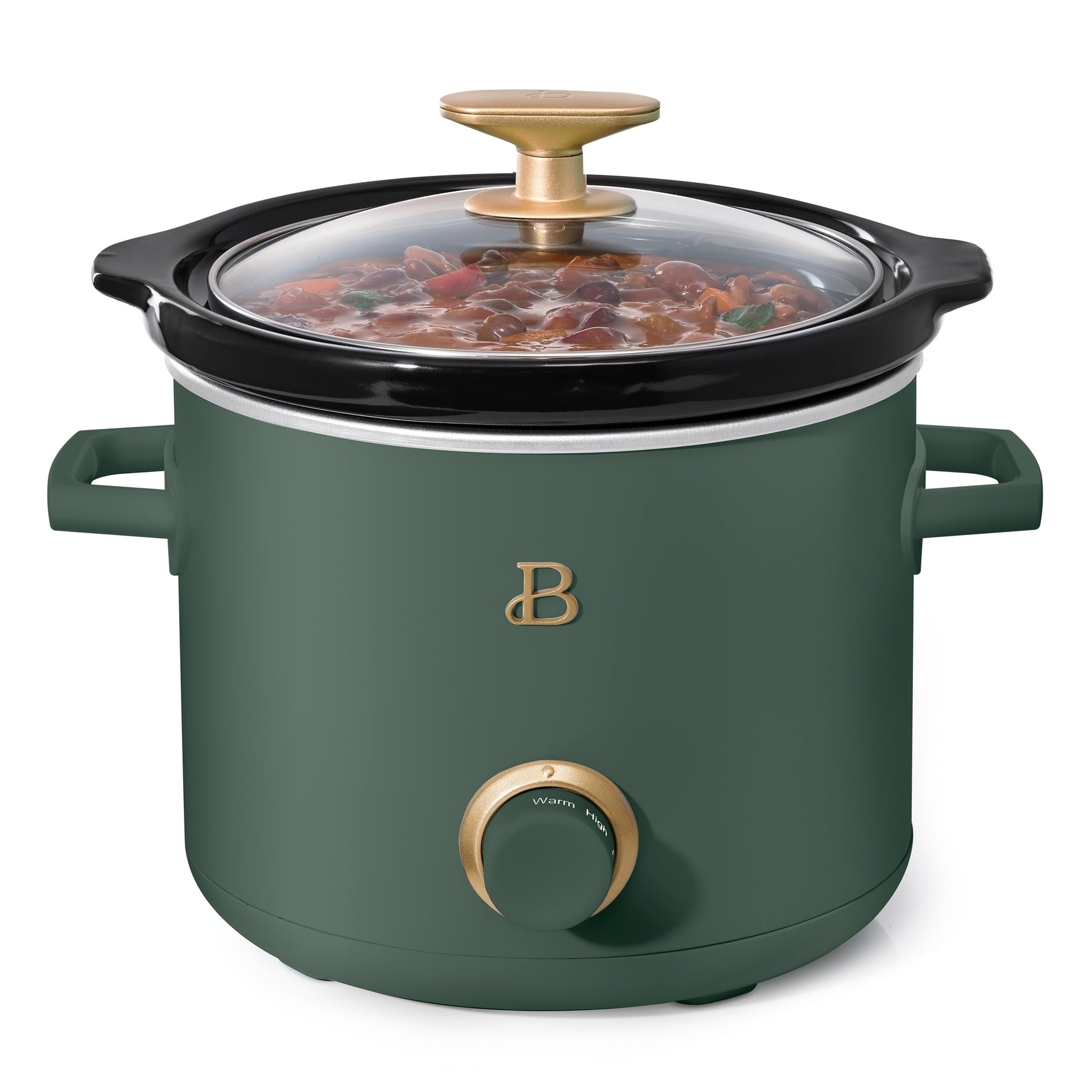 2 Qt Manual Slow Cooker, 2-Pack, Thyme Green and Porcini Taupe – Beautiful™