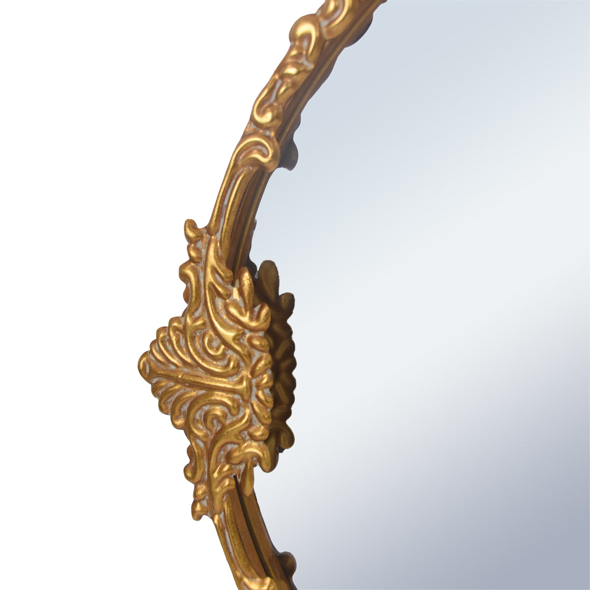 Round Ornate Gold Frame Mirror 24" by Drew Barrymore – Beautiful™